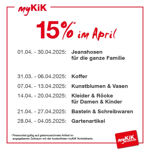 myKiK Vorteilskarte | KiK Onlineshop
