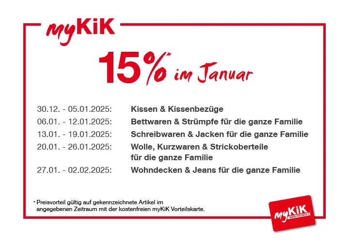 myKiK Vorteilskarte | KiK Onlineshop