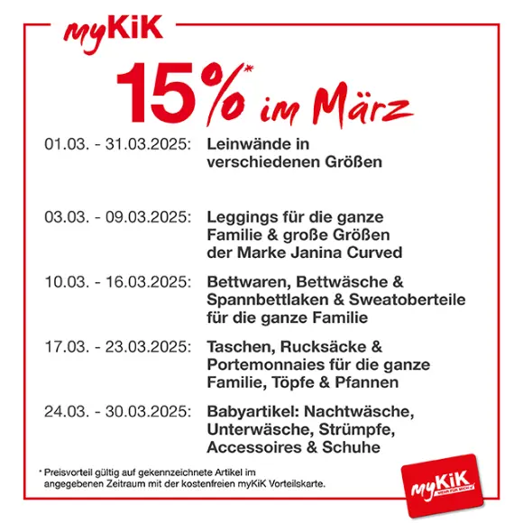 myKiK Vorteilskarte | KiK Onlineshop