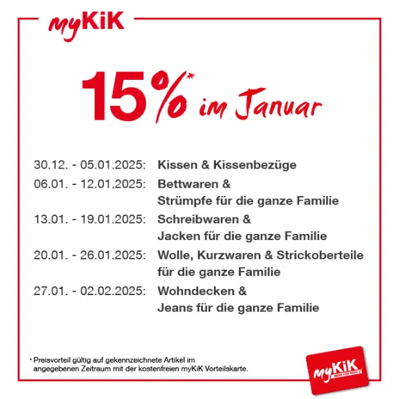 myKiK Vorteilskarte | KiK Onlineshop