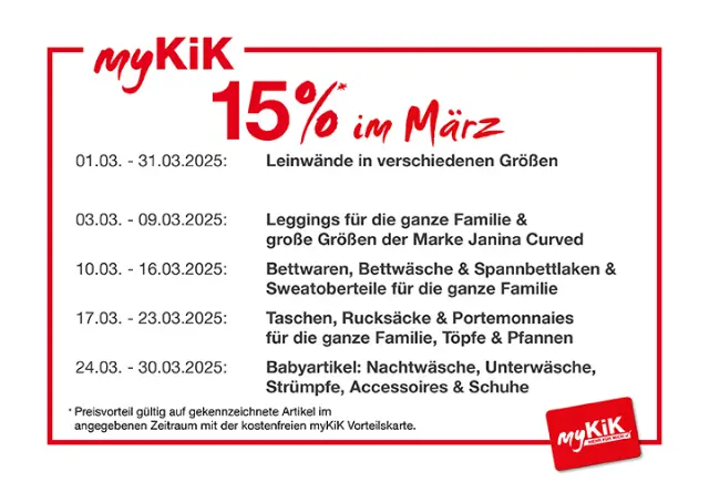 myKiK Vorteilskarte | KiK Onlineshop